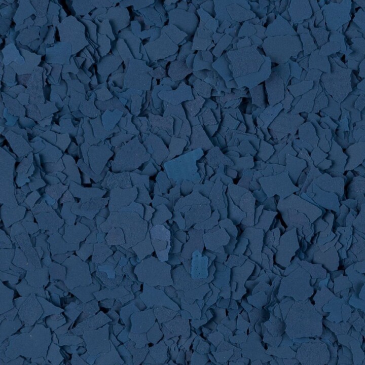 Epoxy Flake Flooring in Dark Blue Flake by Epoxy Flooring Co